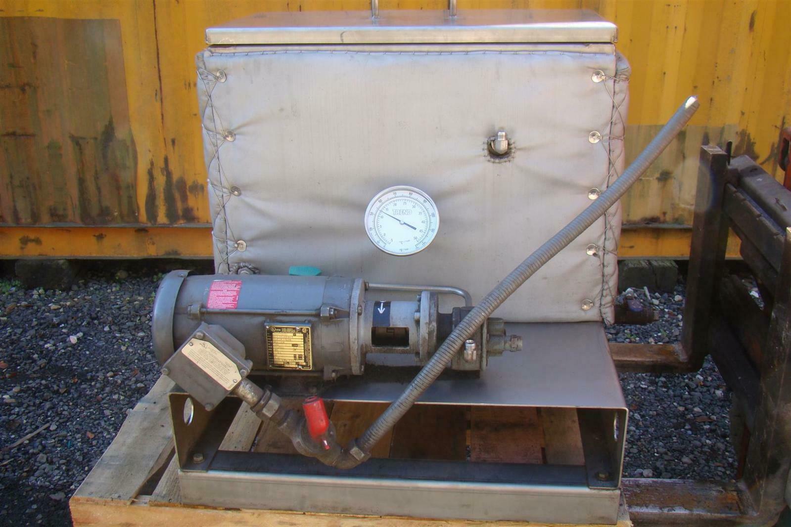 INSULATED HYDRAULIC POWER UNIT PUMP .5 HP Stainless Tank 115/230 ...