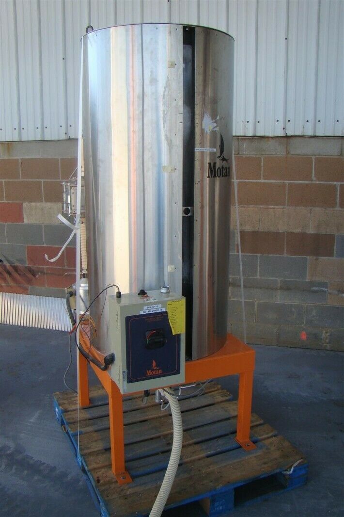MOTAN STAINLESS STEEL PELLET DRYER 18 BUS-8H-13 BOOSTER HEATER ...