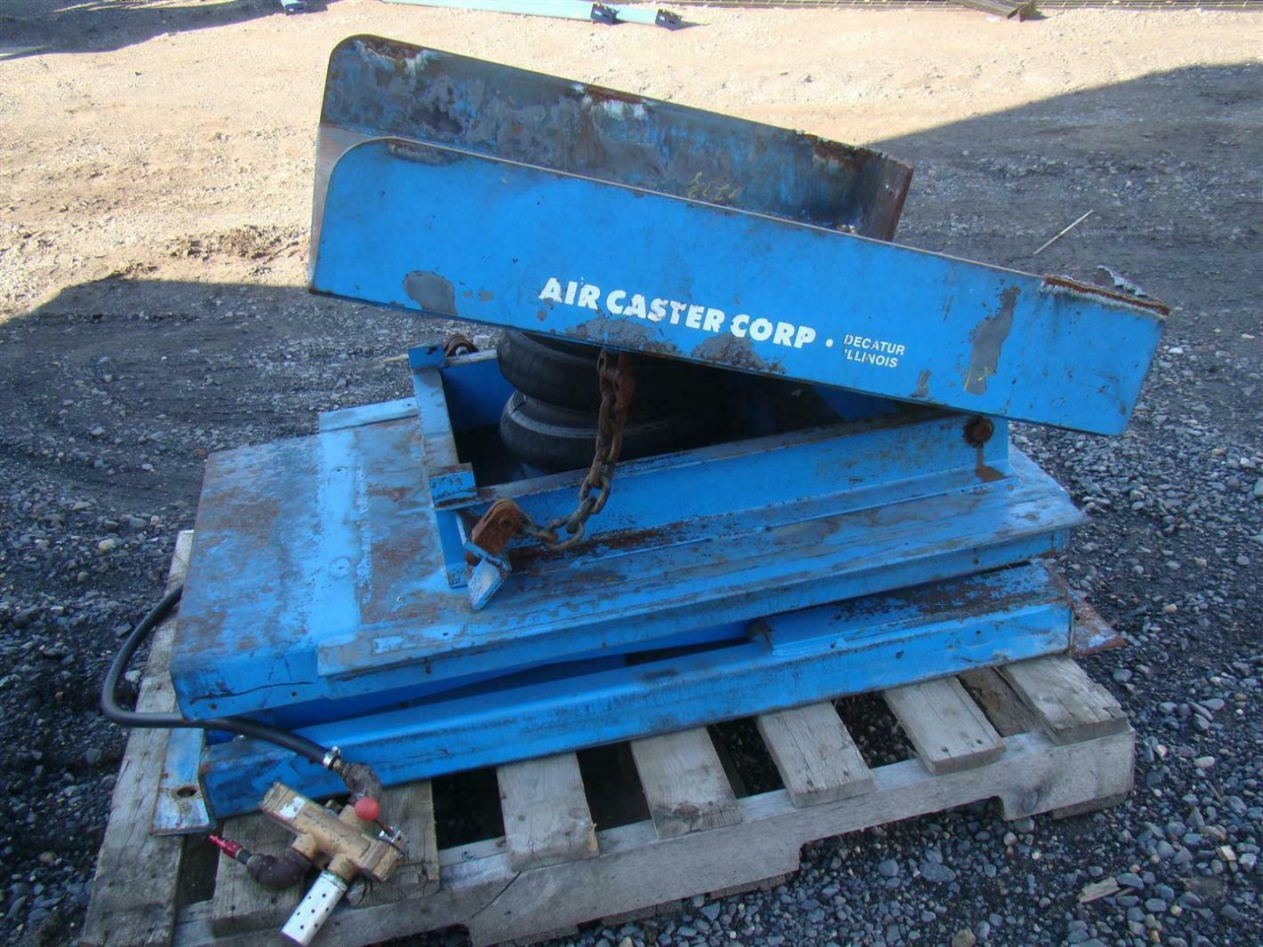 AIR CASTOR CORP LIFT/TILT PNEUMATIC TABLE 34"X33.5" 2000LB CAPACITY ...