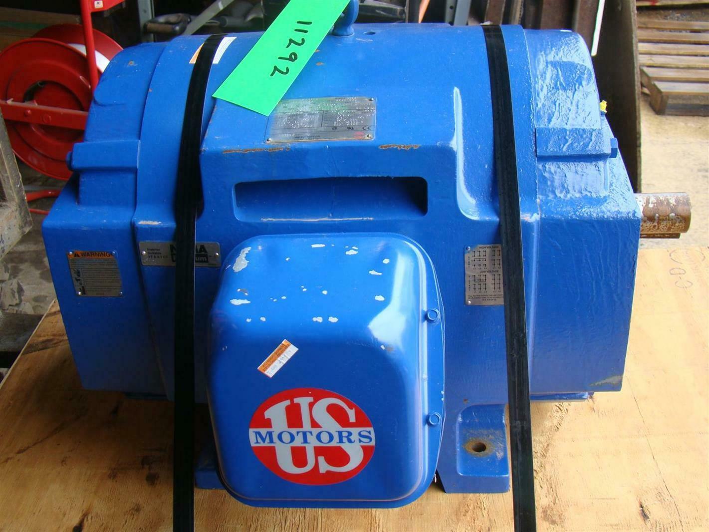 US Motors Nidec 3 Phase Electric Fire Pump Motor 75 HP 3570 RPM Model ...