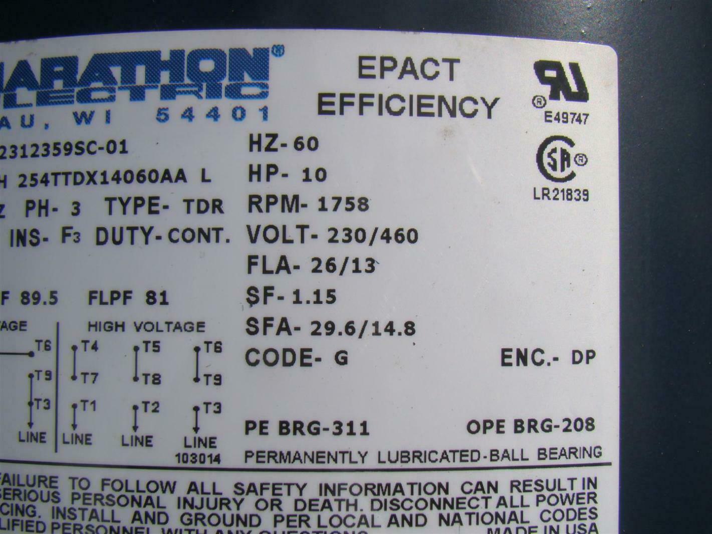 Marathon Electric Motor Model Numbers | Reviewmotors.co