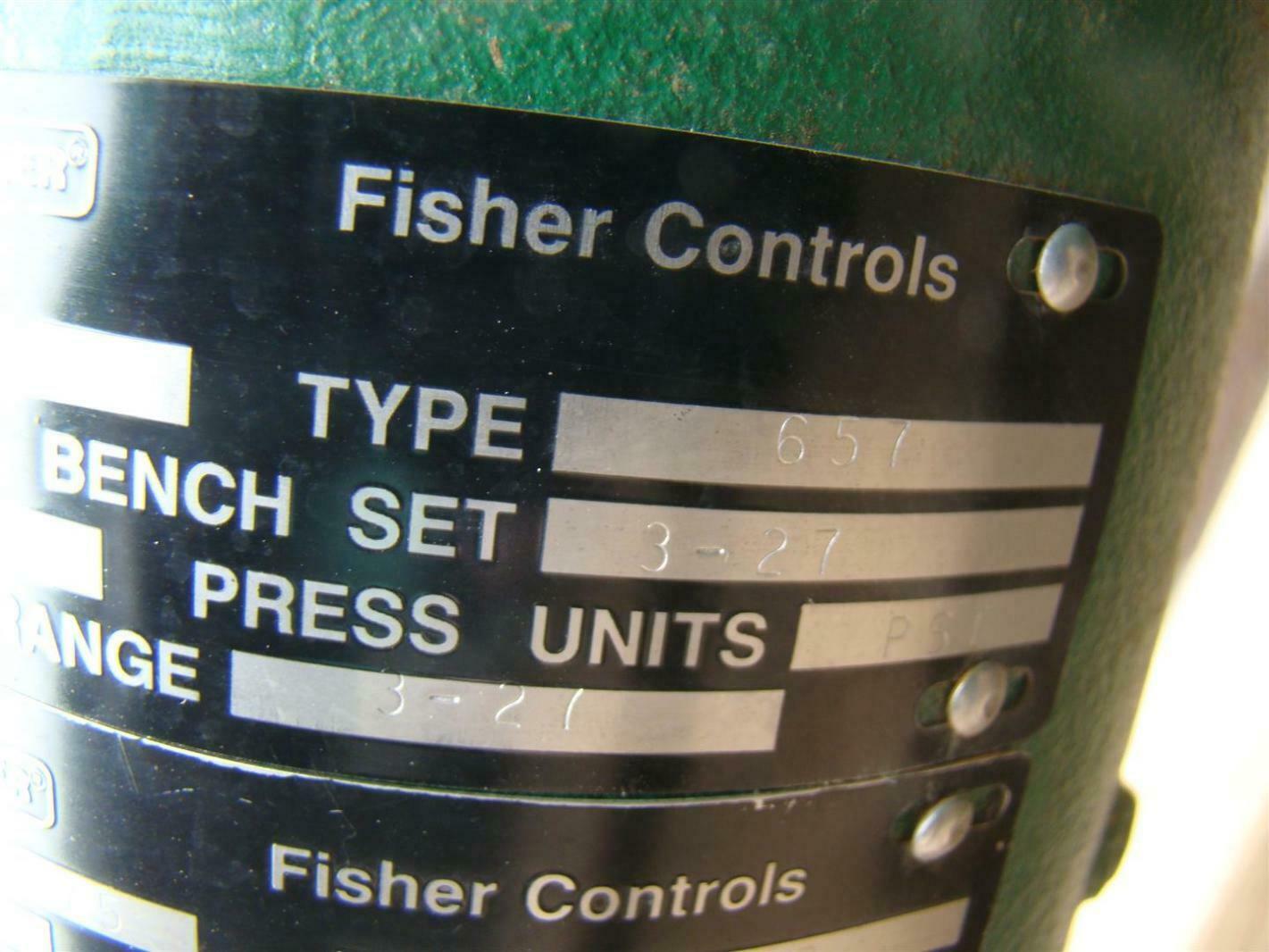 Fisher Controls 2" Control Valve Type 657 with Positioner 3582G ...