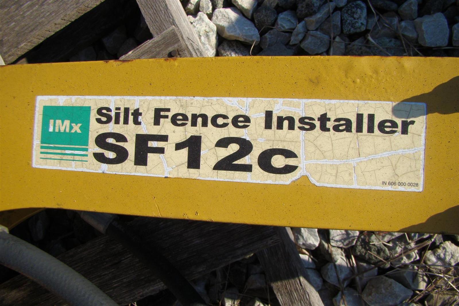 CAT Imx Caterpillar SF12C Silt Fence Installer Quick Attach Skid Steer ...