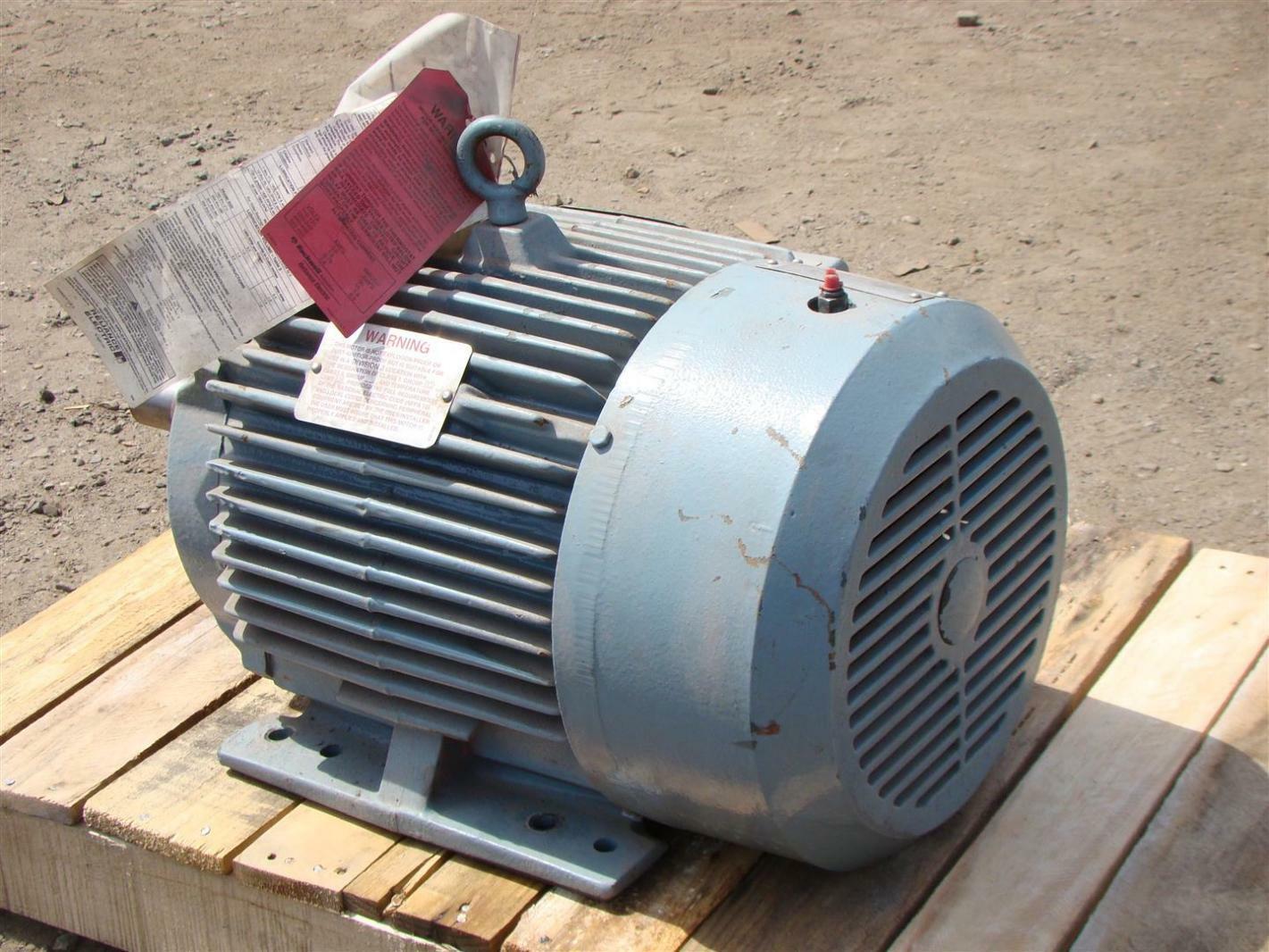 Reliance Electric AC Motor 15HP, 1765 RPM, Frame: 254T (460v/3PH/60Hz ...