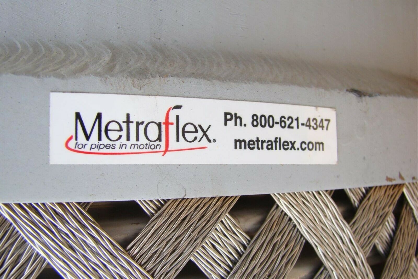 Metraflex 16x8 Flex Connector, SS Braided Reducer Flange , 16" x 8 ...