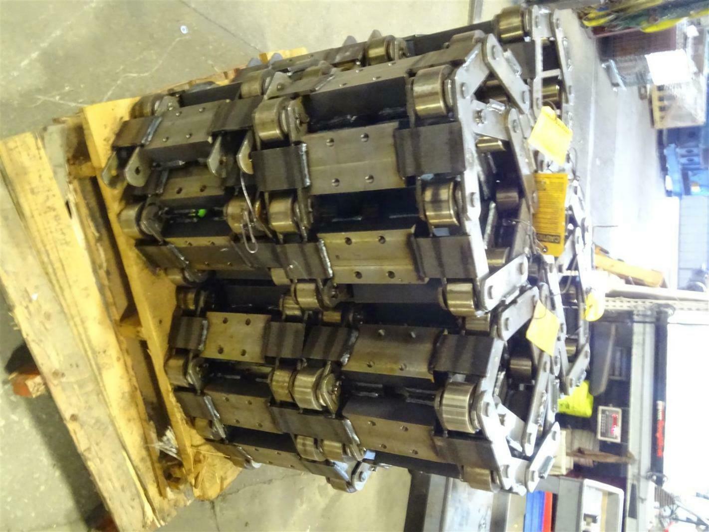 (8) Jeffrey Renold Whitney Engineered Stacker Conveyor Chain 15" Width ...