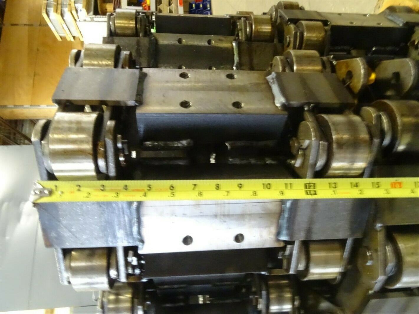 (8) Jeffrey Renold Whitney Engineered Stacker Conveyor Chain 15" Width ...