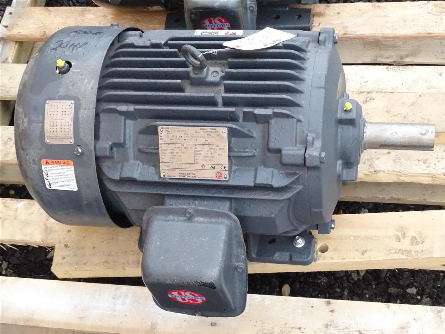 US Motors 20HP Electric Motor, 1775rpm 230/460v, GB04 | Joseph Fazzio ...