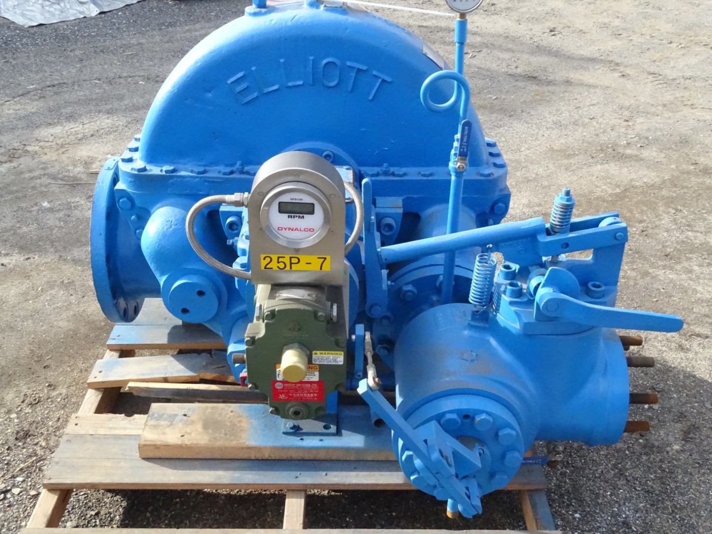 Elliot Co. 127HP Steam Turbine, Atmospheric Top Reflux Turbine , 2CYR ...