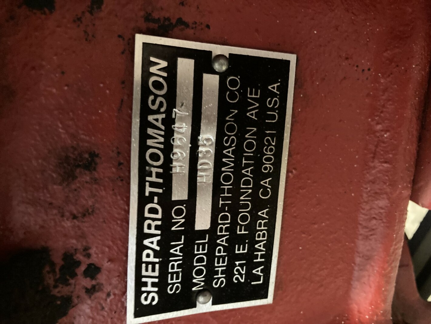 Shepard-Thomason Brake Shoe Grinder , HD35 | Joseph Fazzio, Incorporated