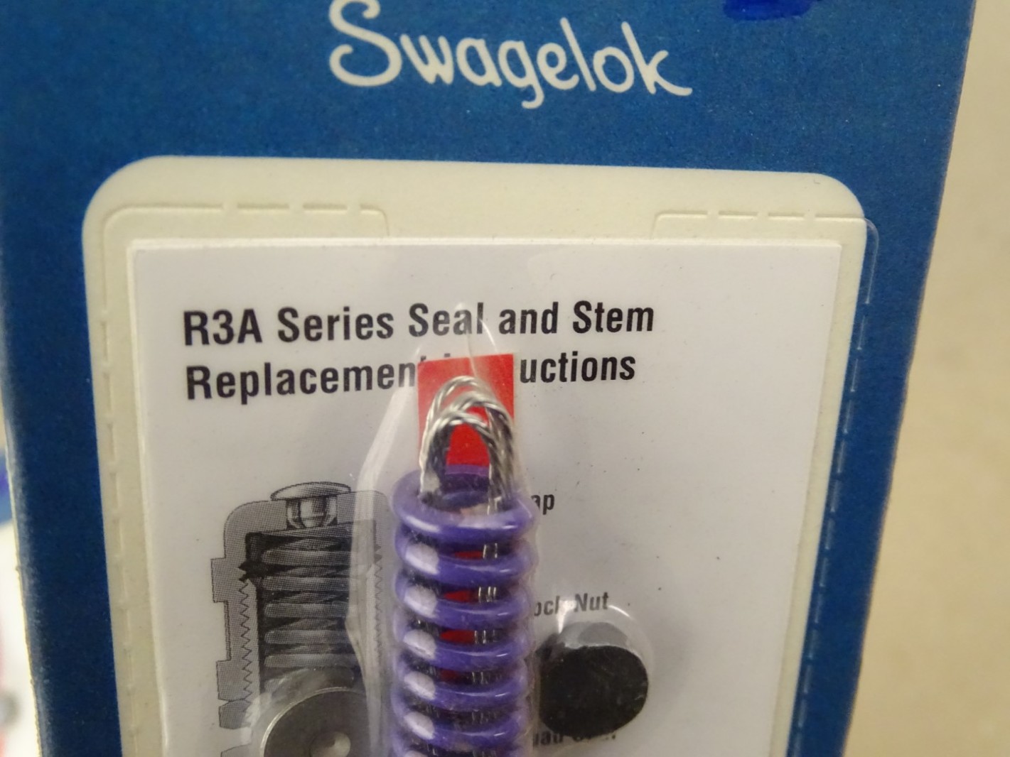 Swagelok R3A Series Seal and Stem Replacement Spring Kit , R9GJZC682B ...