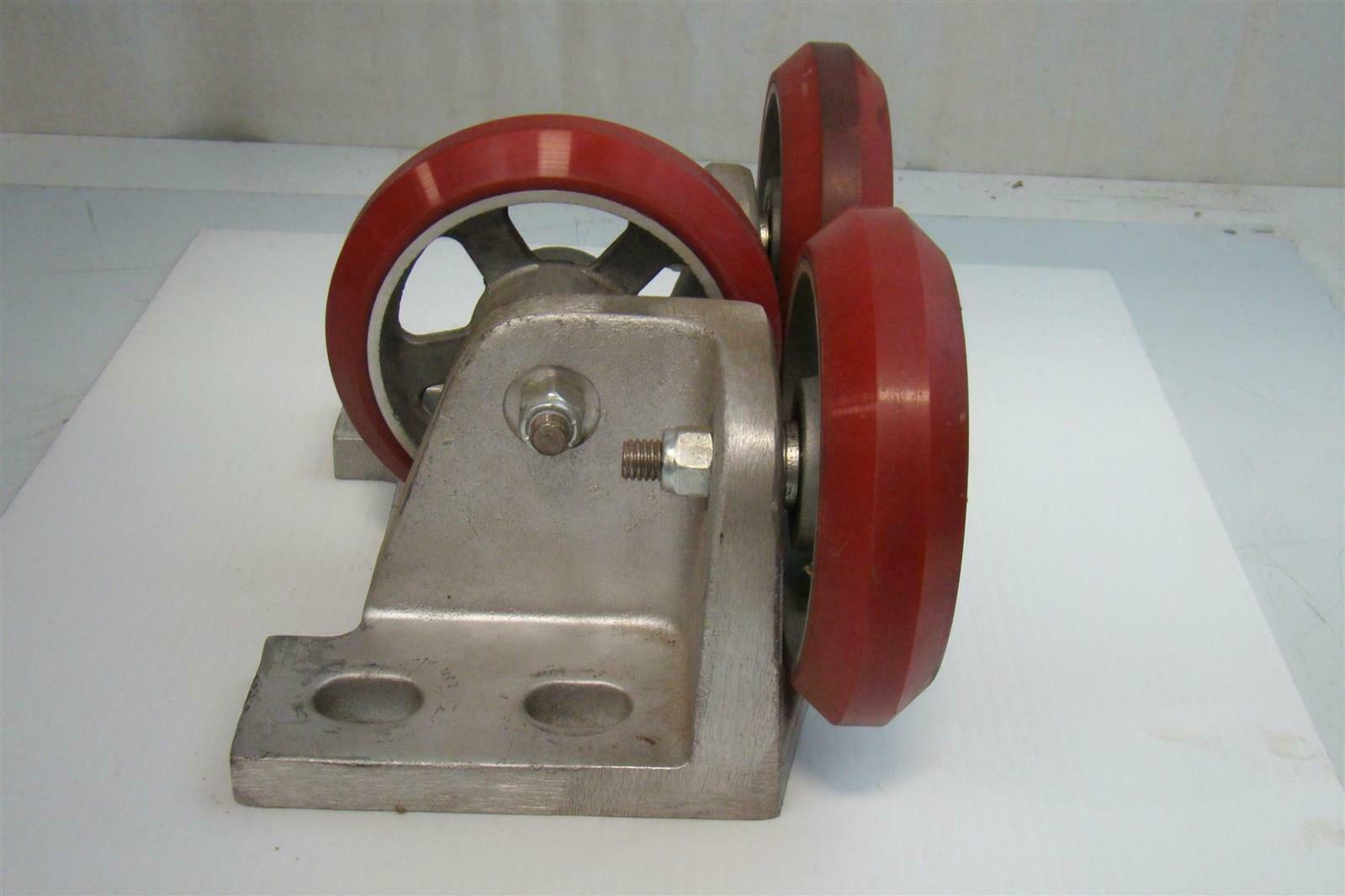 Elevator Heavy Duty Swivel Caster wheel Red Urethane | Joseph Fazzio ...