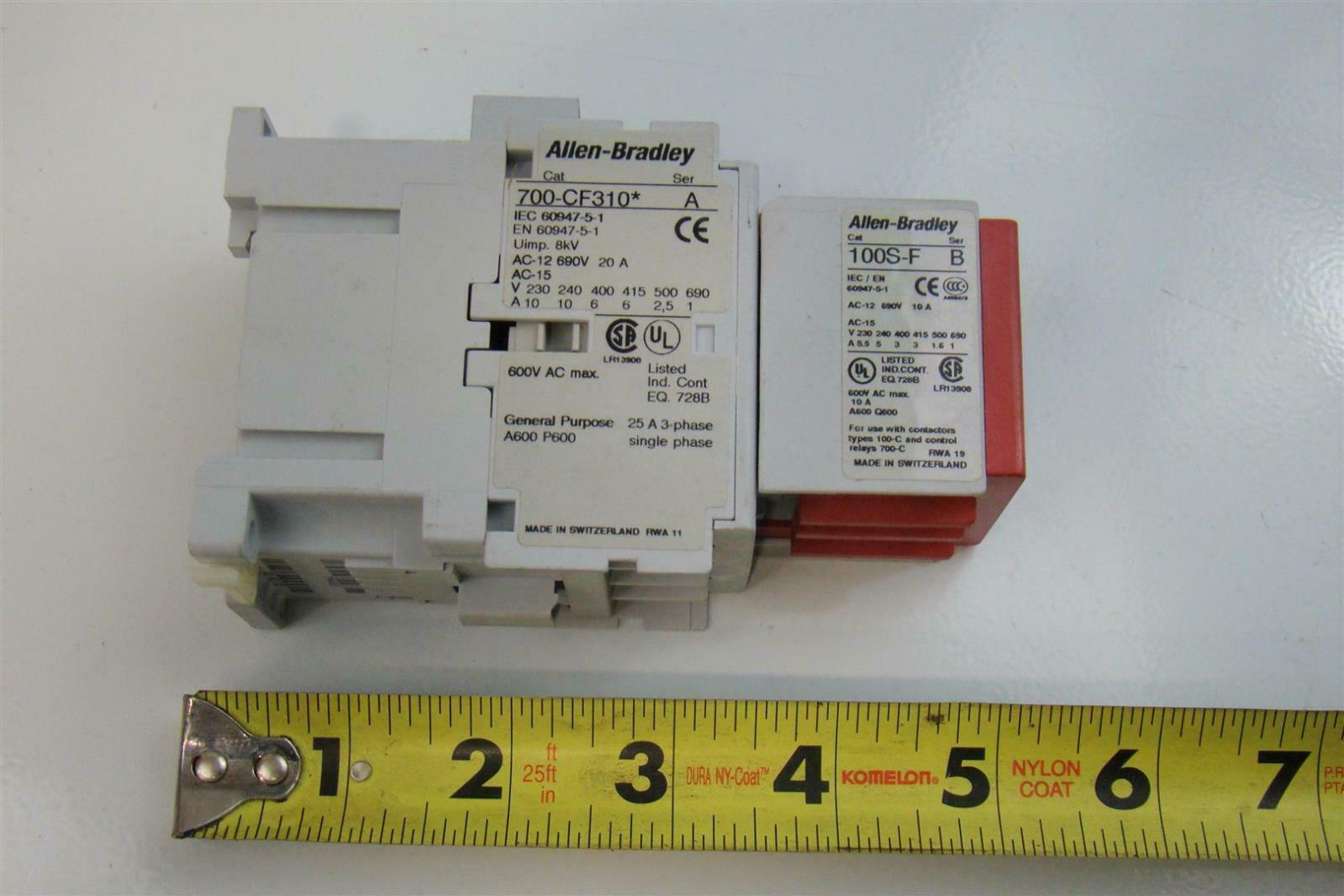 Allen-Bradley GuardMaster Relay 110v coil 600VAC 700-CF310,100S-F ...