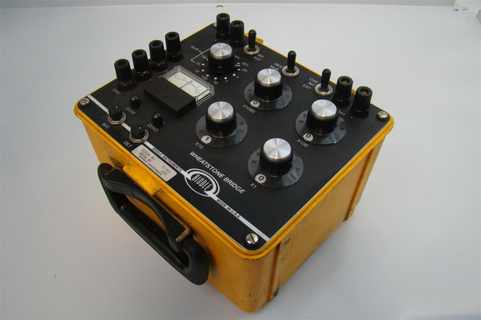 Biddle Instrument Portable Wheatstone Bridge 72-432 | eBay