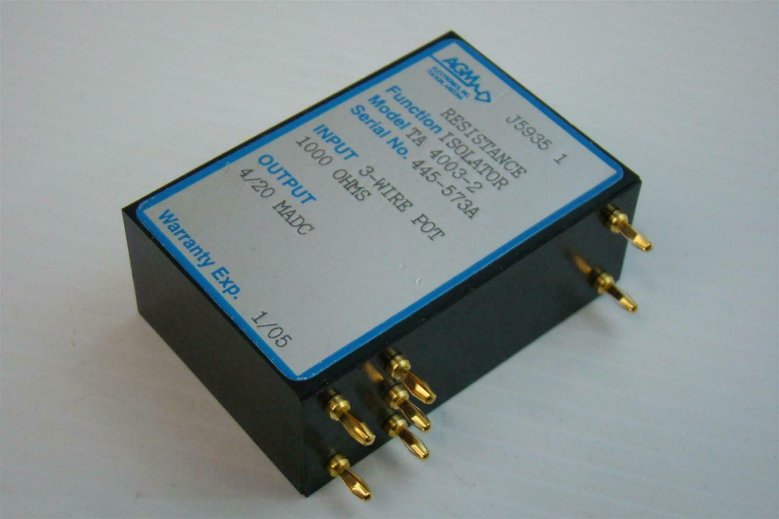 AGM Resistance Isolator 3-Wire Pot 1000 OHMS 445-573A TA 4003-2 J5935 1 ...