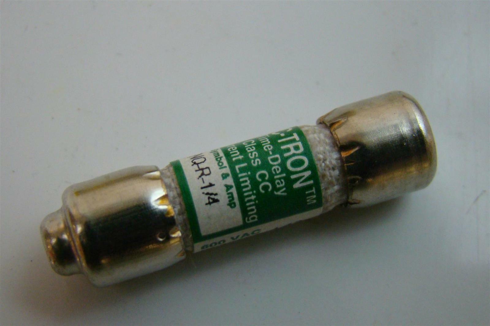 (9) Bussmann Fuses CC-Tron Time-Delay Current Limiting 600VAC FNQ-R-1/4 ...