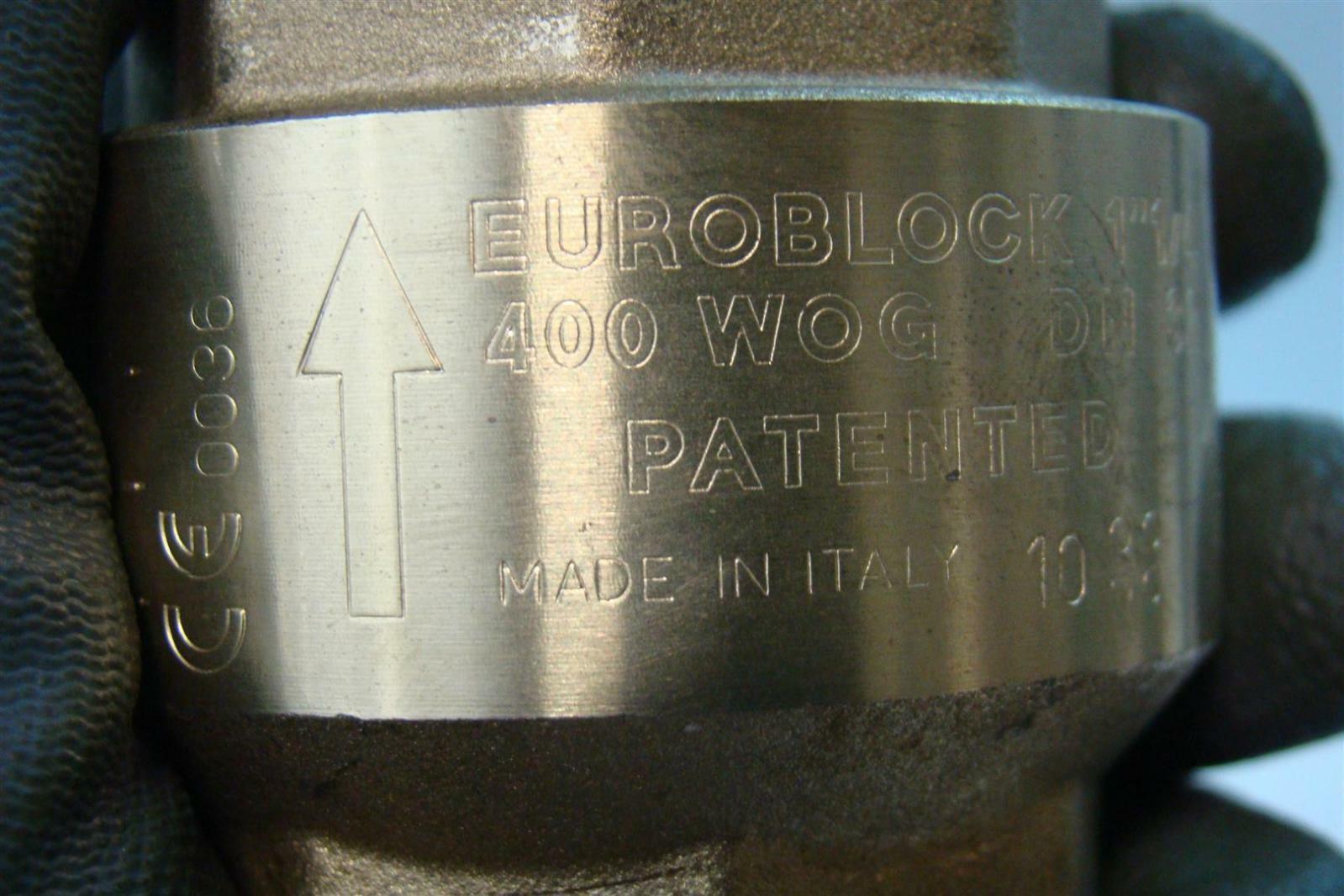 Euroblock 400 WOG 1-1/4" Brass Check valve 32 | Joseph Fazzio, Incorporated