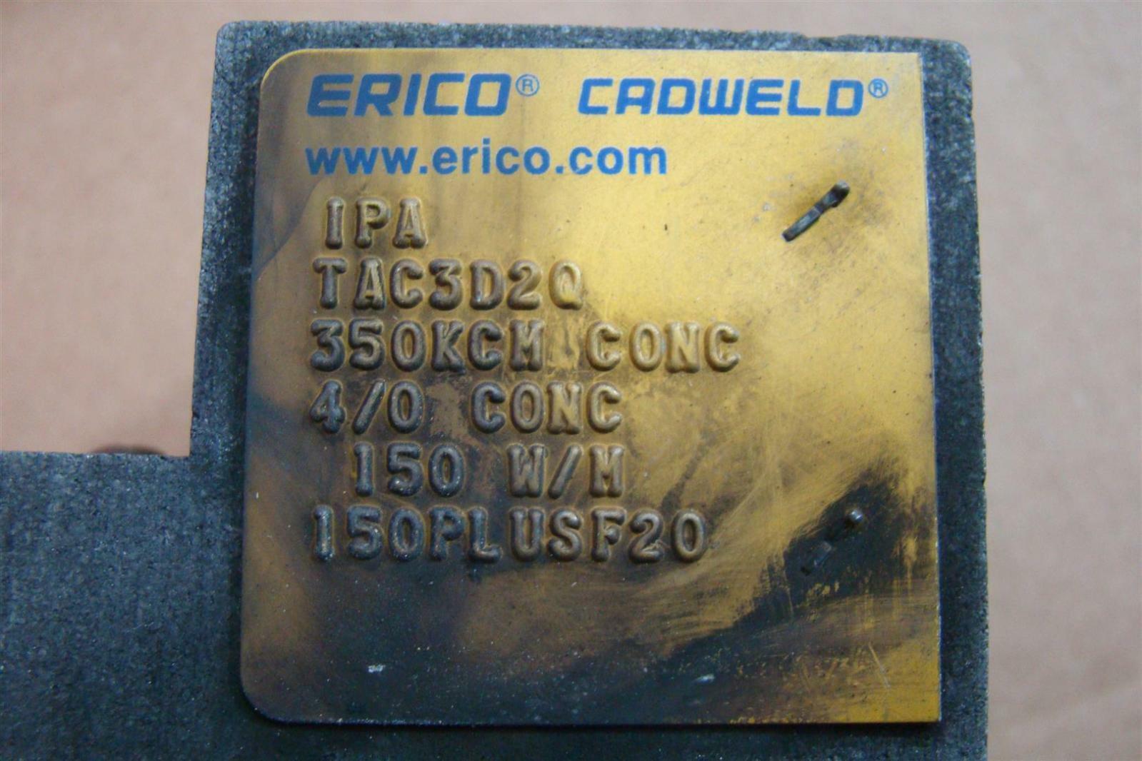 Erico Cadweld IPA 350KCK CONC 4/0 CONC 150 W/M 150PLUSF20 TAC3D2Q ...