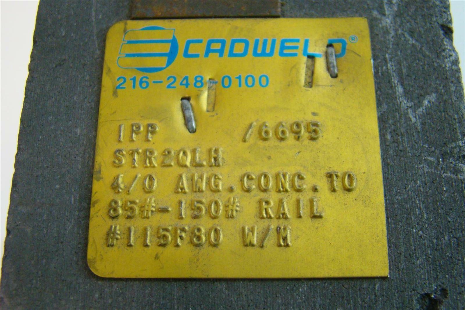 Cadweld IPP 4/0 AWG. Conc. To 85#-150# Rail #115F80 W/M STR2QLH ...