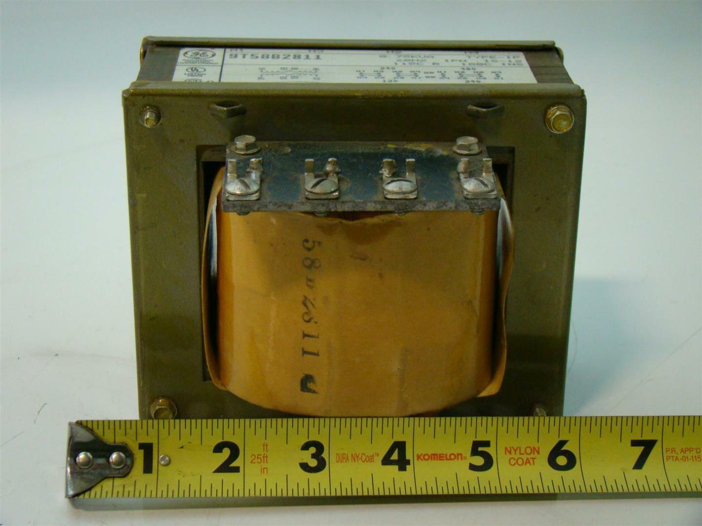 General Electric IP Industrial Control Transformer 0.75Kva 60Hz 1Ph ...