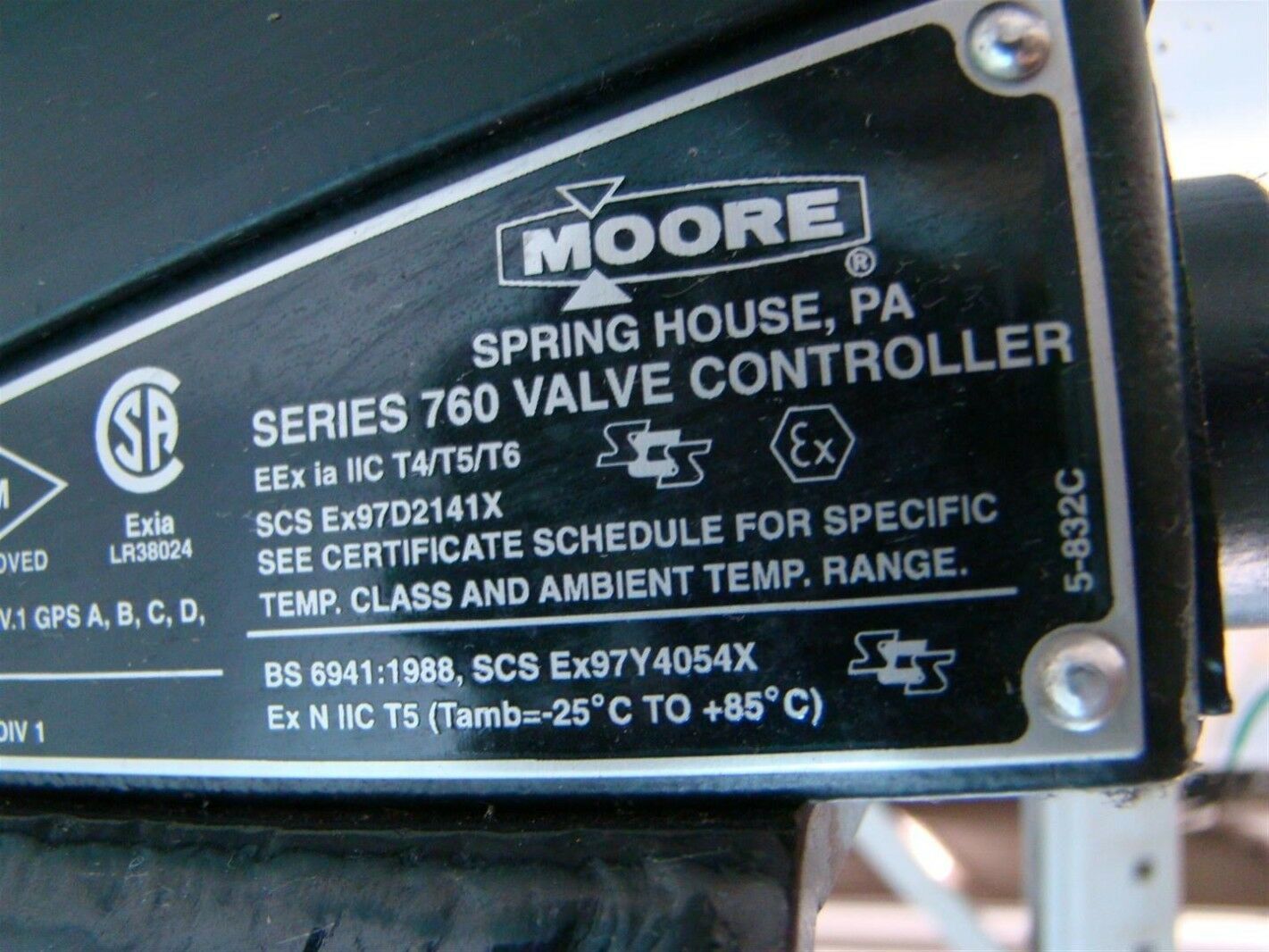 Moore Valve Controller 760 | Joseph Fazzio, Incorporated