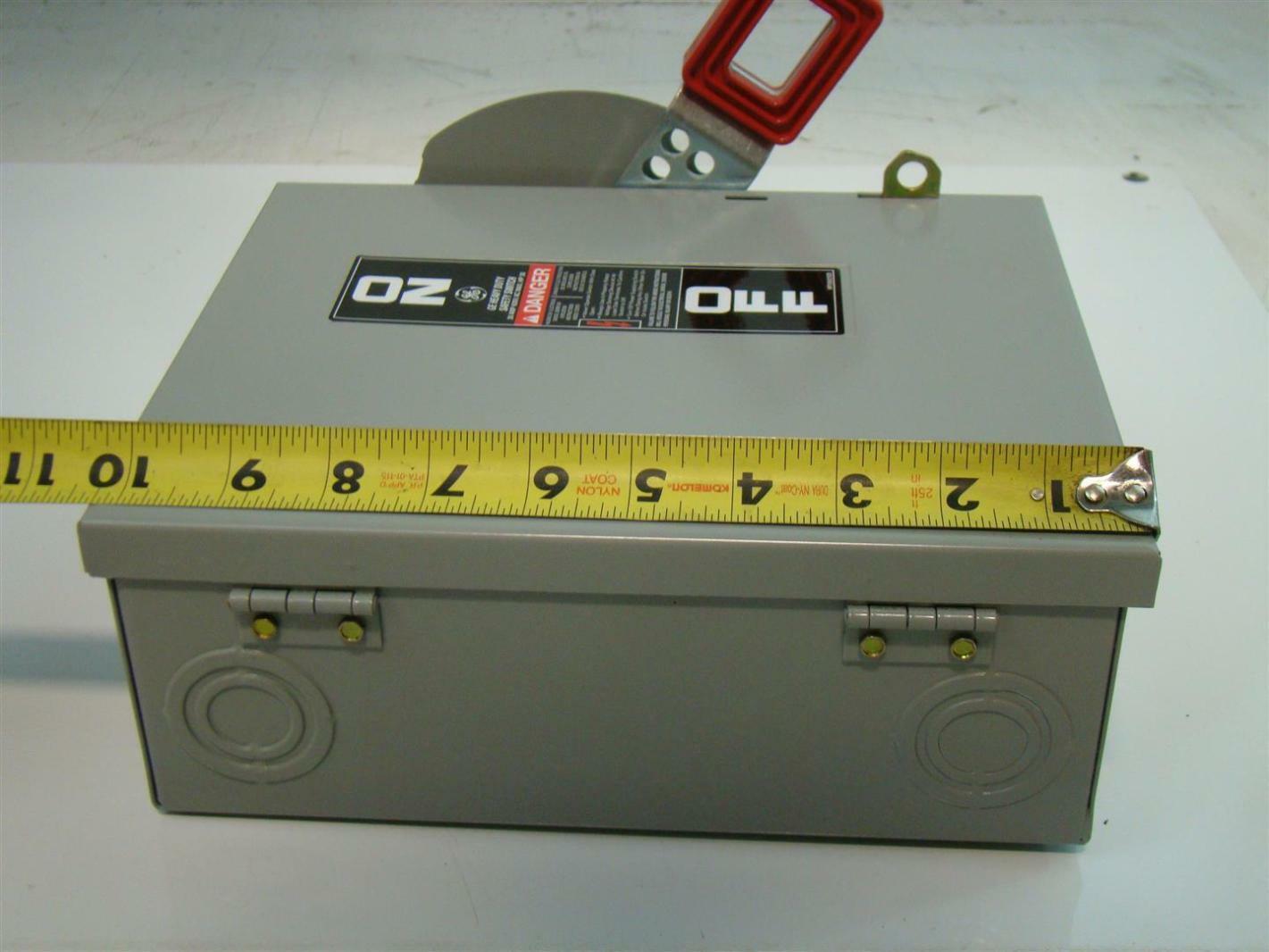 GE Safety Switch 10 Model 30A 600Vac THN3361 | Joseph Fazzio, Incorporated