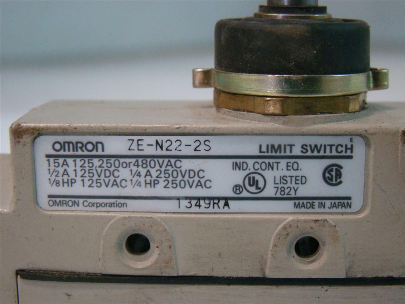 Omron Limit Switch 15A 125/250/480Vac ZE-N22-2S | Joseph Fazzio ...