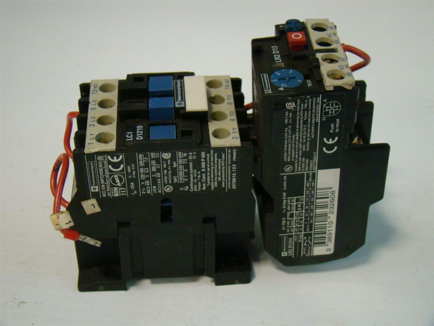 Telemecanique Relay 7 min Amps 10 max Amp LR2D1314 | Joseph Fazzio ...