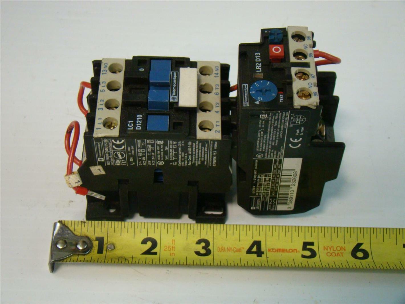 Telemecanique Relay 7 min Amps 10 max Amp LR2D1314 | Joseph Fazzio ...