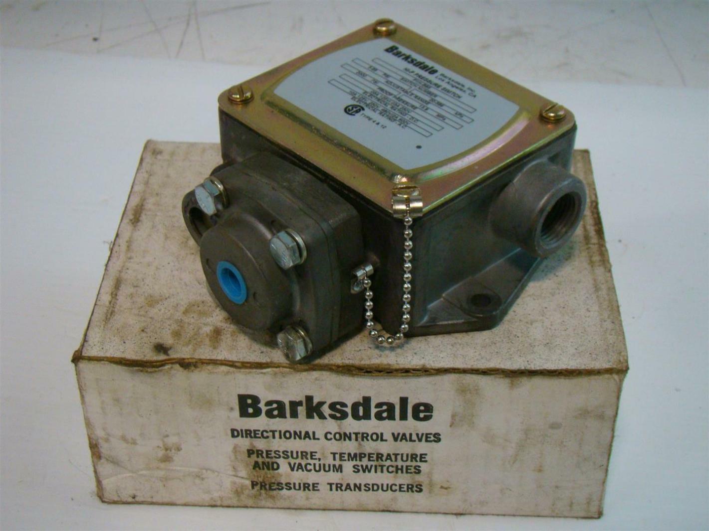 Barksdale Control Valves HI-P Pressure Switch 3-85psi .05A 125V/.03A ...