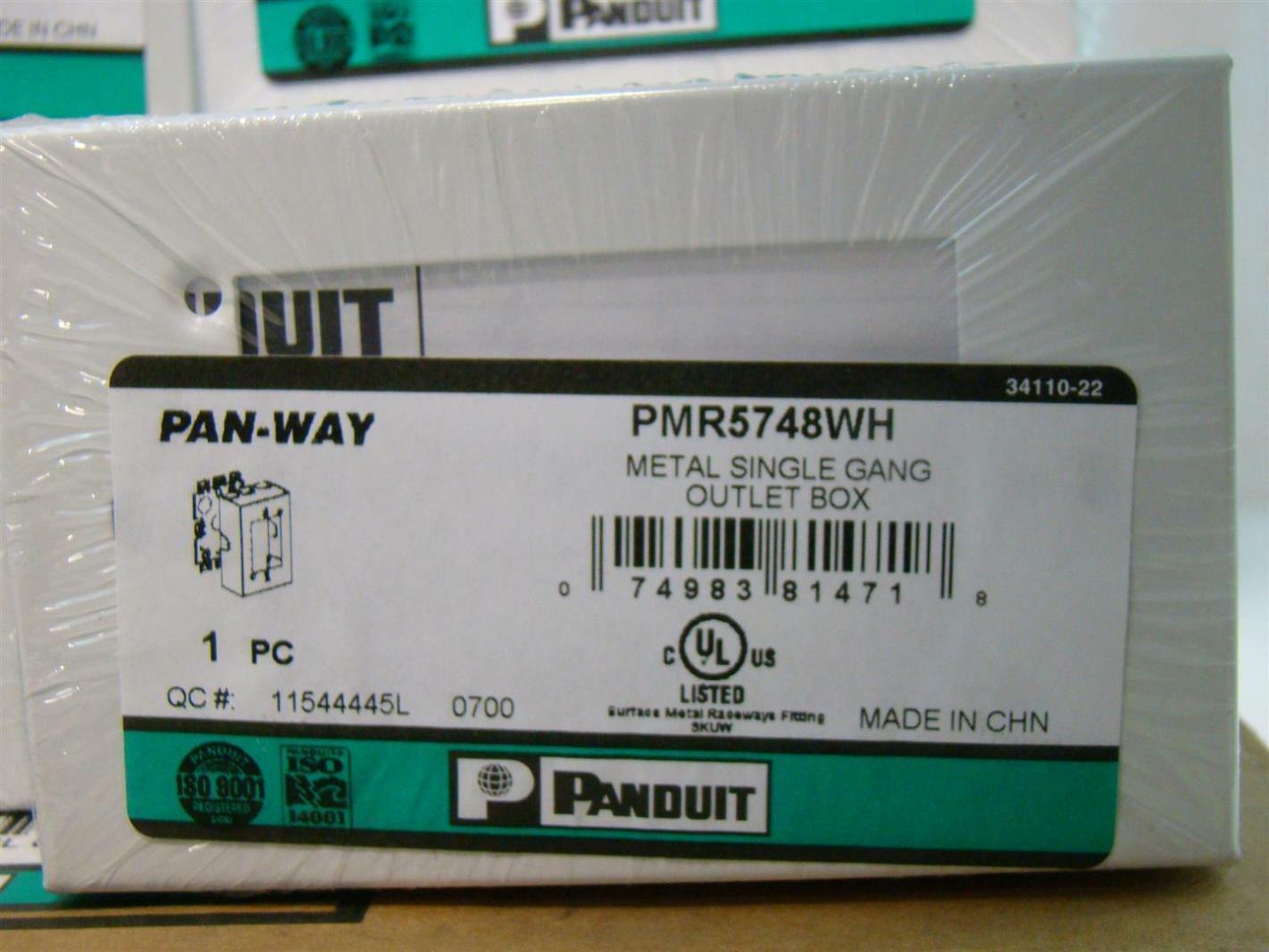(10) Panduit Pan-Way Metal Single Gang Outlet Box PMR5748WH | Joseph ...