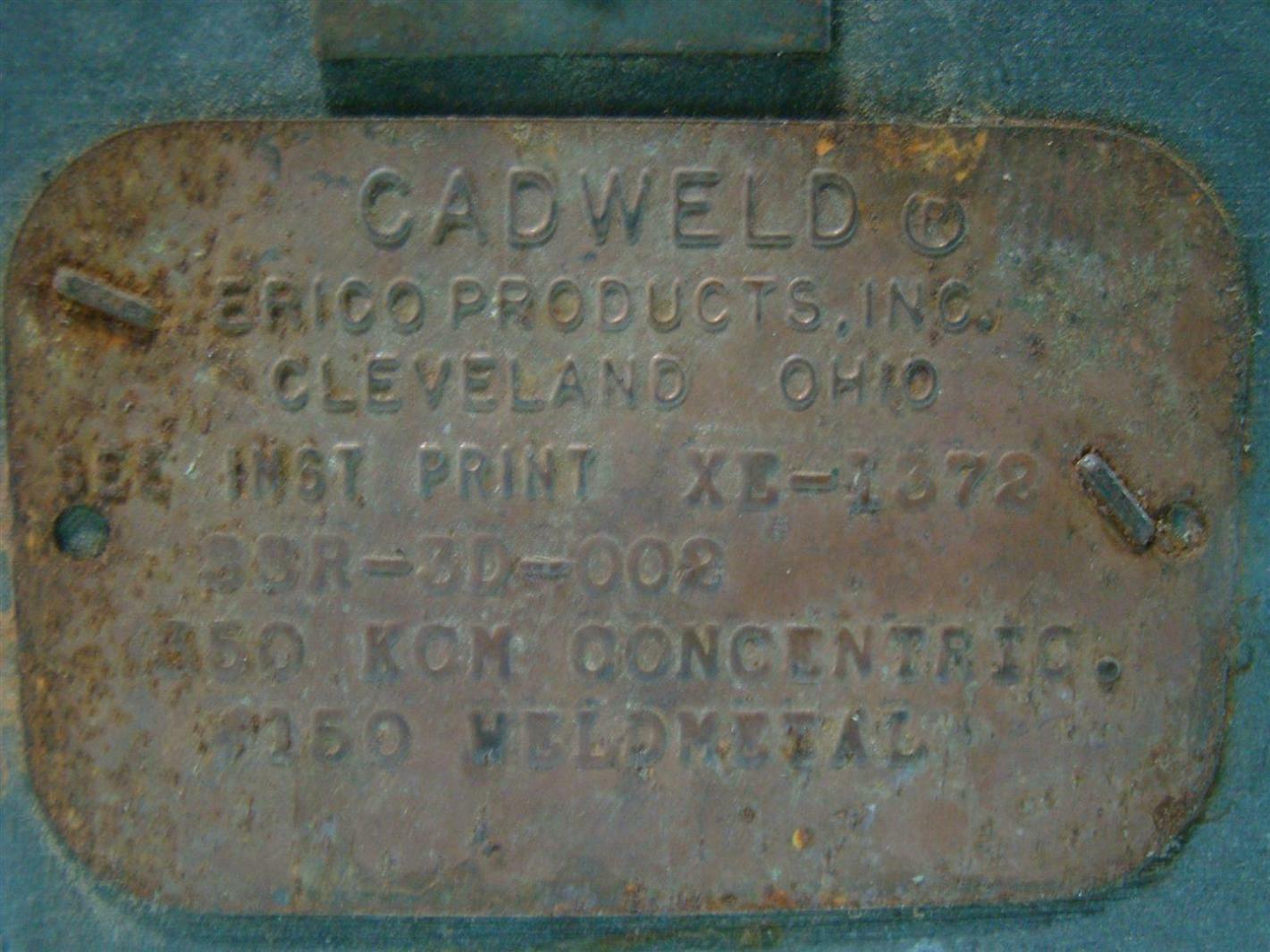 Cadweld Erico Products XE-1372 88R-3D-002 | Joseph Fazzio, Incorporated