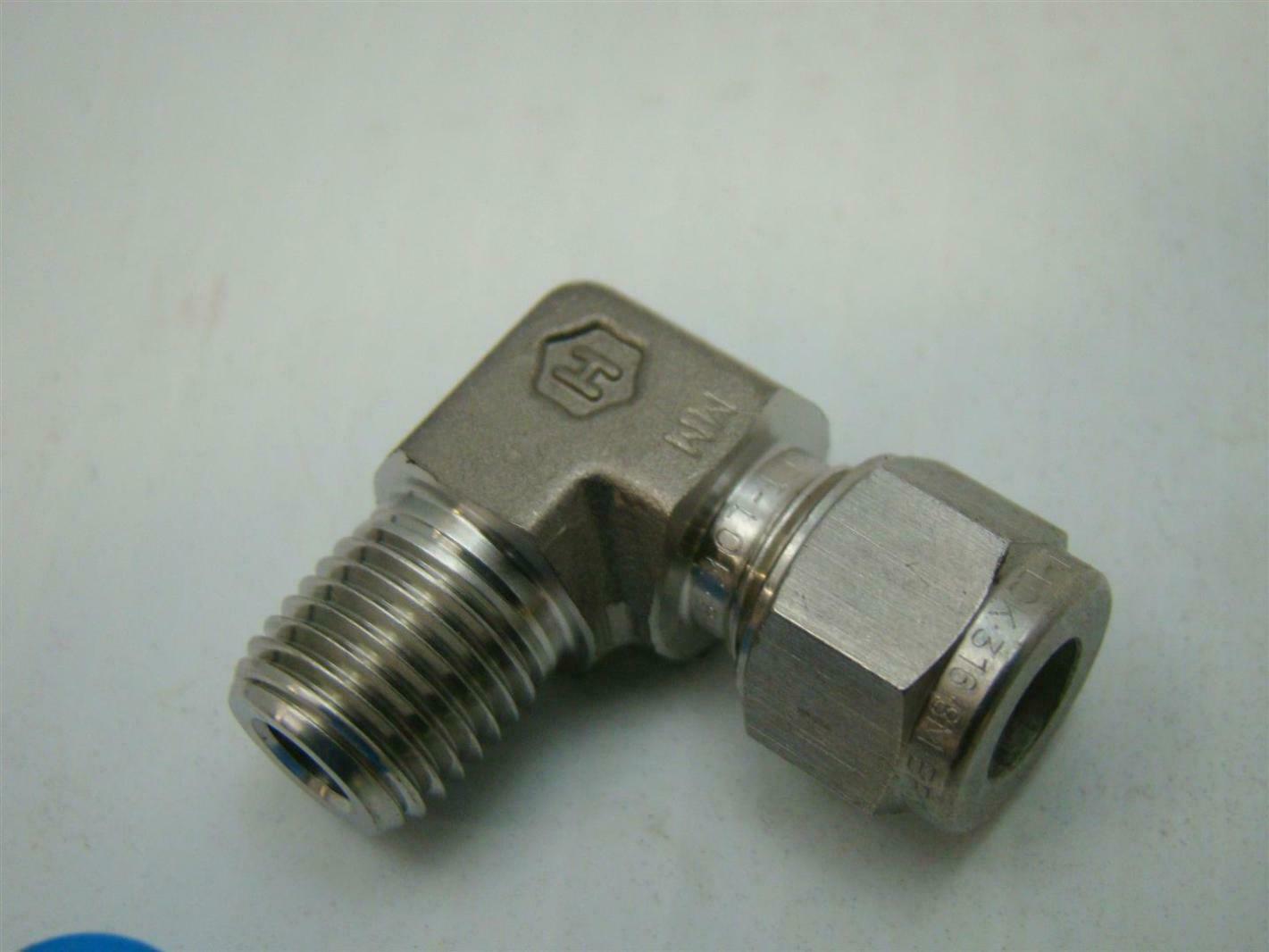 (4) Ham-Let 1/4" Let-Lok Stainless Fittings 8M 316-8M BR1 | Joseph ...