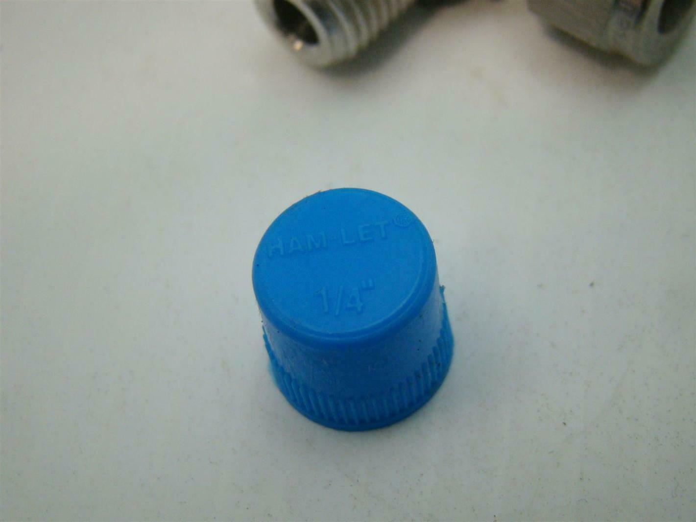 (4) Ham-Let 1/4" Let-Lok Stainless Fittings 8M 316-8M BR1 | Joseph ...