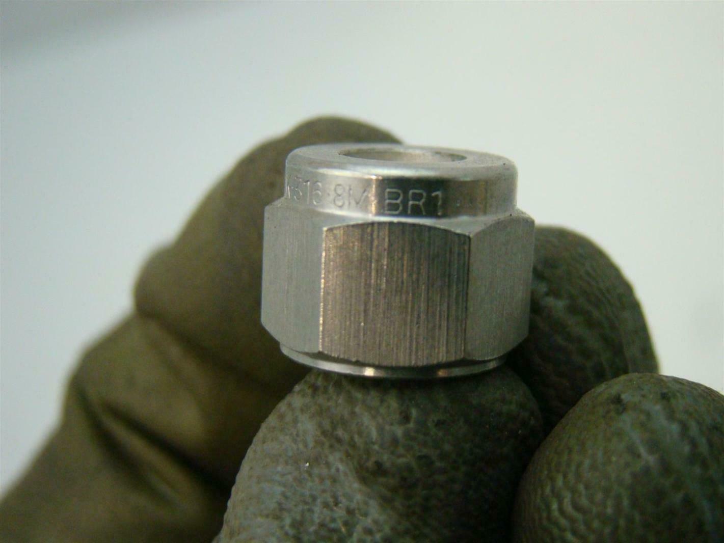 (4) Ham-Let 1/4" Let-Lok Stainless Fittings 8M 316-8M BR1 | Joseph ...