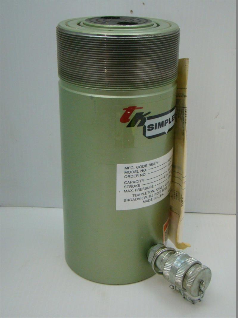Simplex 50Ton Hydraulic Cylinder Ram 6-1/4" Stroke 13273 HSR-506T | eBay