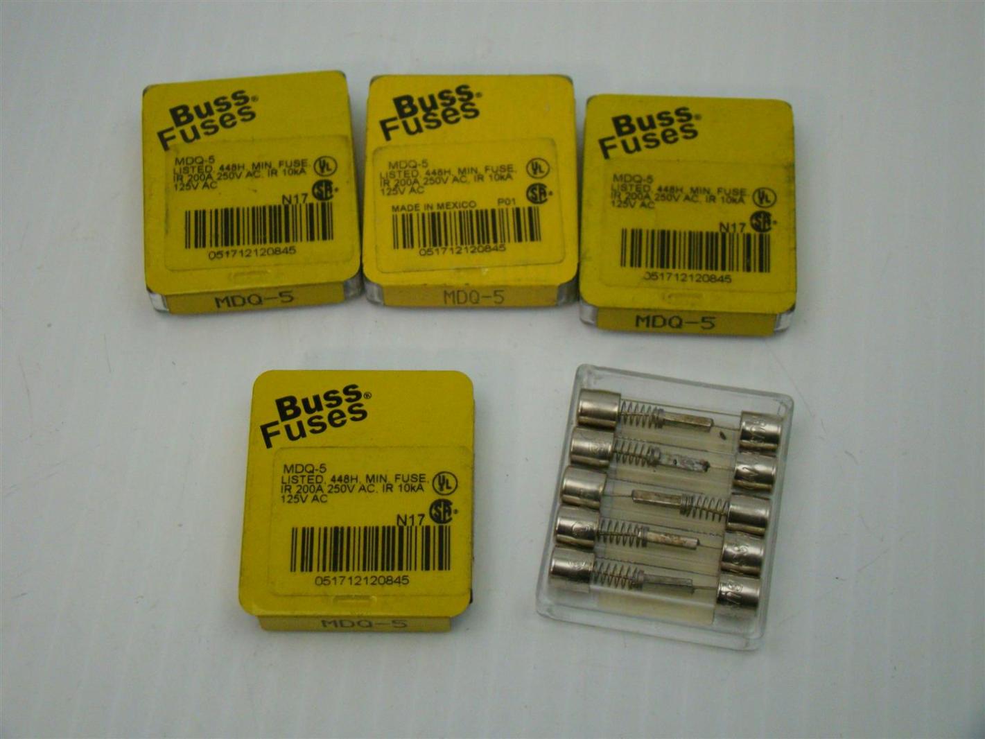 Buss Fuses 200A 250V 10kA MDQ-5 | eBay