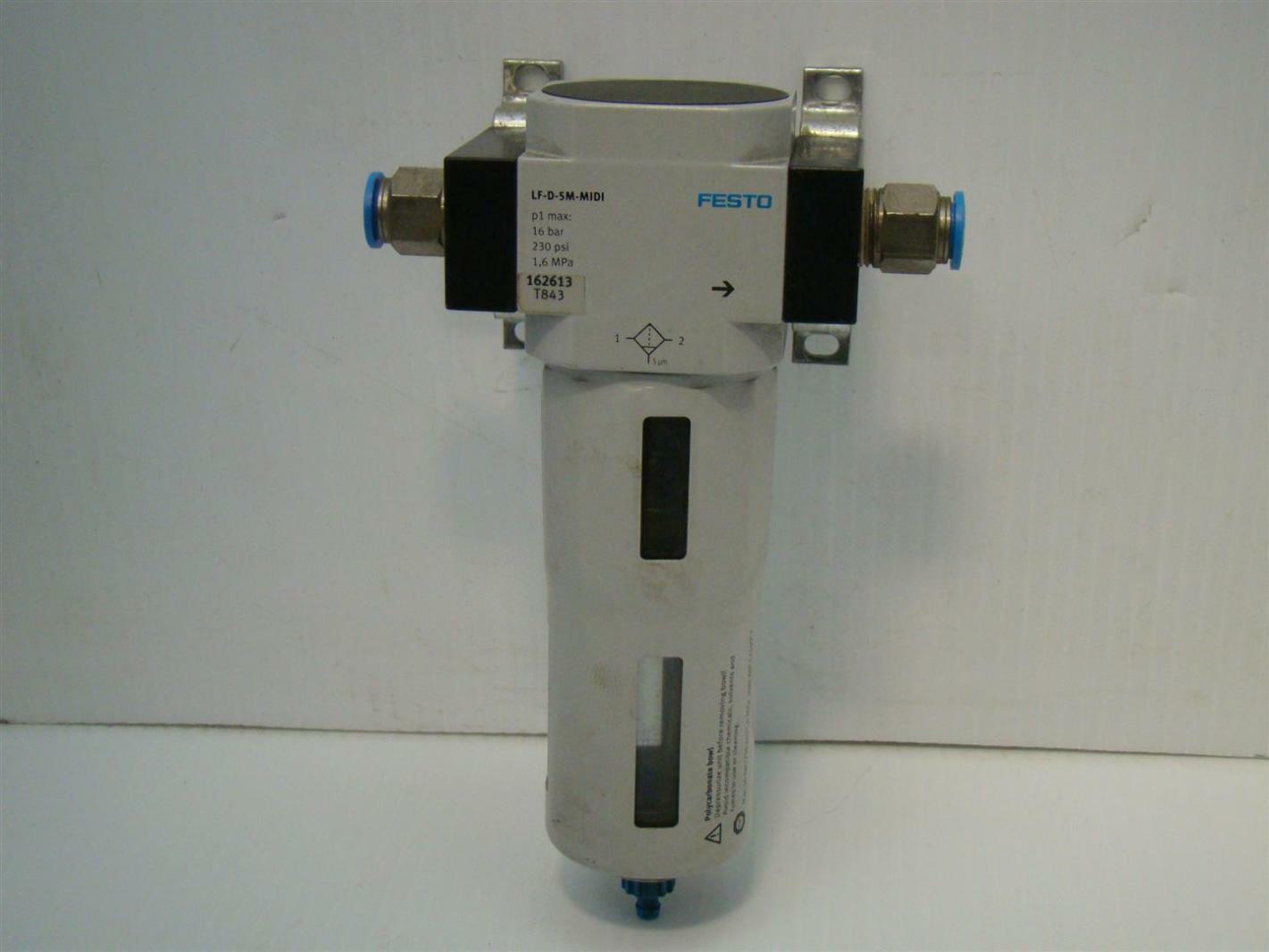 Festo FILTER 162613 T843 16Bar 230psi LF-D-5M-MIDI | Joseph Fazzio ...
