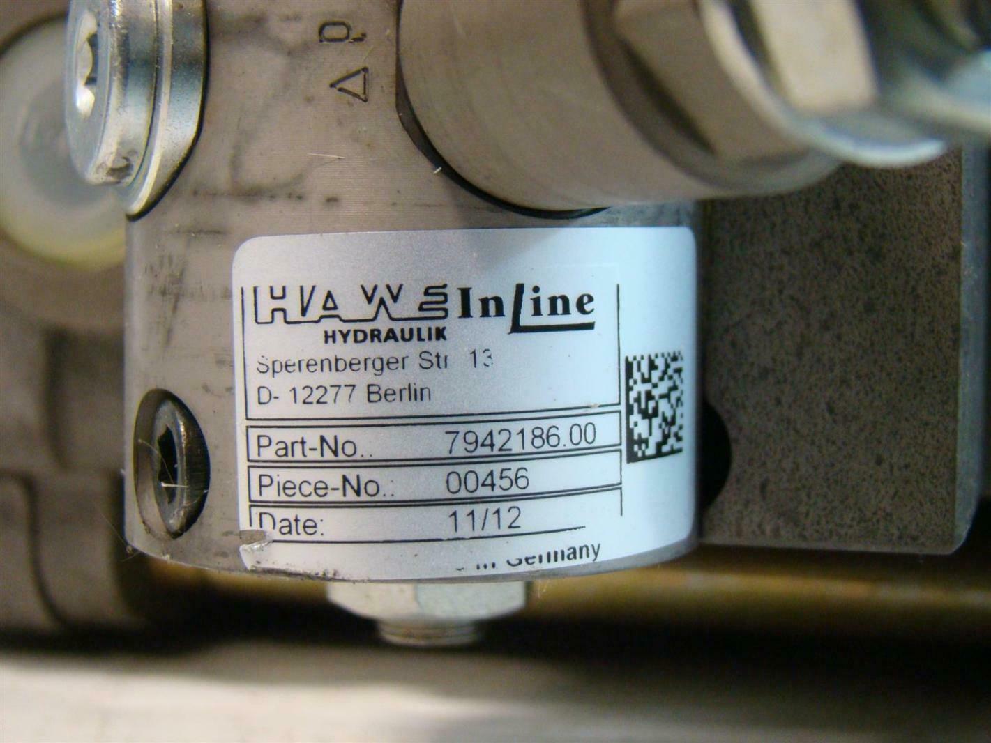 Hawe Hydraulic pump 110V LSNR/UN/Z V60N-110 RSFN-2-0-03 | Joseph Fazzio ...