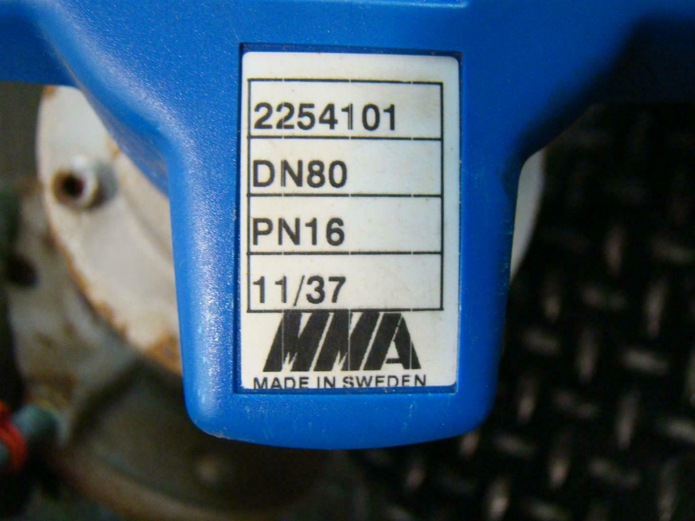 MMA 3" 25 psi Valve DN80 PN16 2254101 | Joseph Fazzio, Incorporated