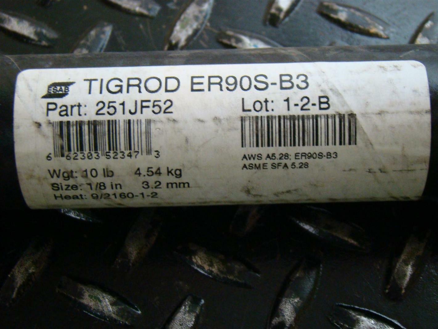 Esab Tigrod 1/8" 251JF52 ER90S-B3 | Joseph Fazzio, Incorporated