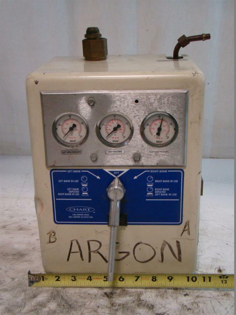 Chart Argon Gas Manifold Control 50012 350PSIG LCHP-9 | Joseph Fazzio ...