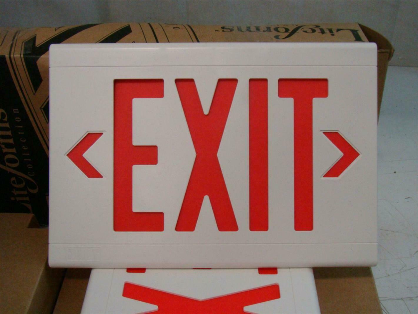 Dual Lite Liteforms LX Series LED Exit Signs 120/277Vac LXURWE | eBay