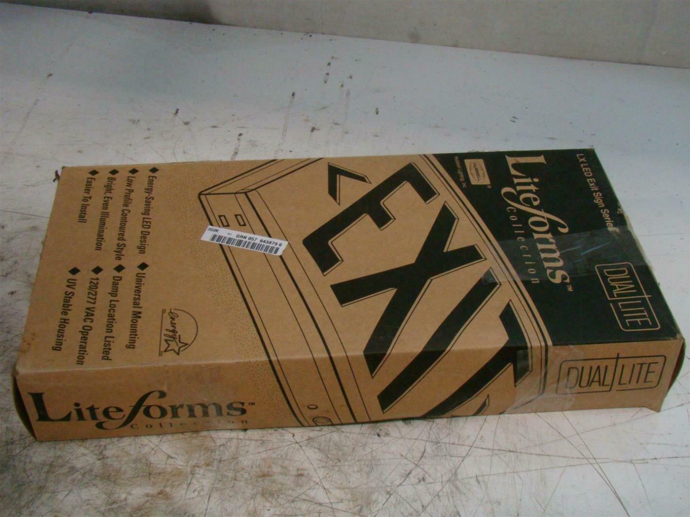 Dual Lite Liteforms LX Series LED Exit Signs 120/277Vac LXURWE | eBay