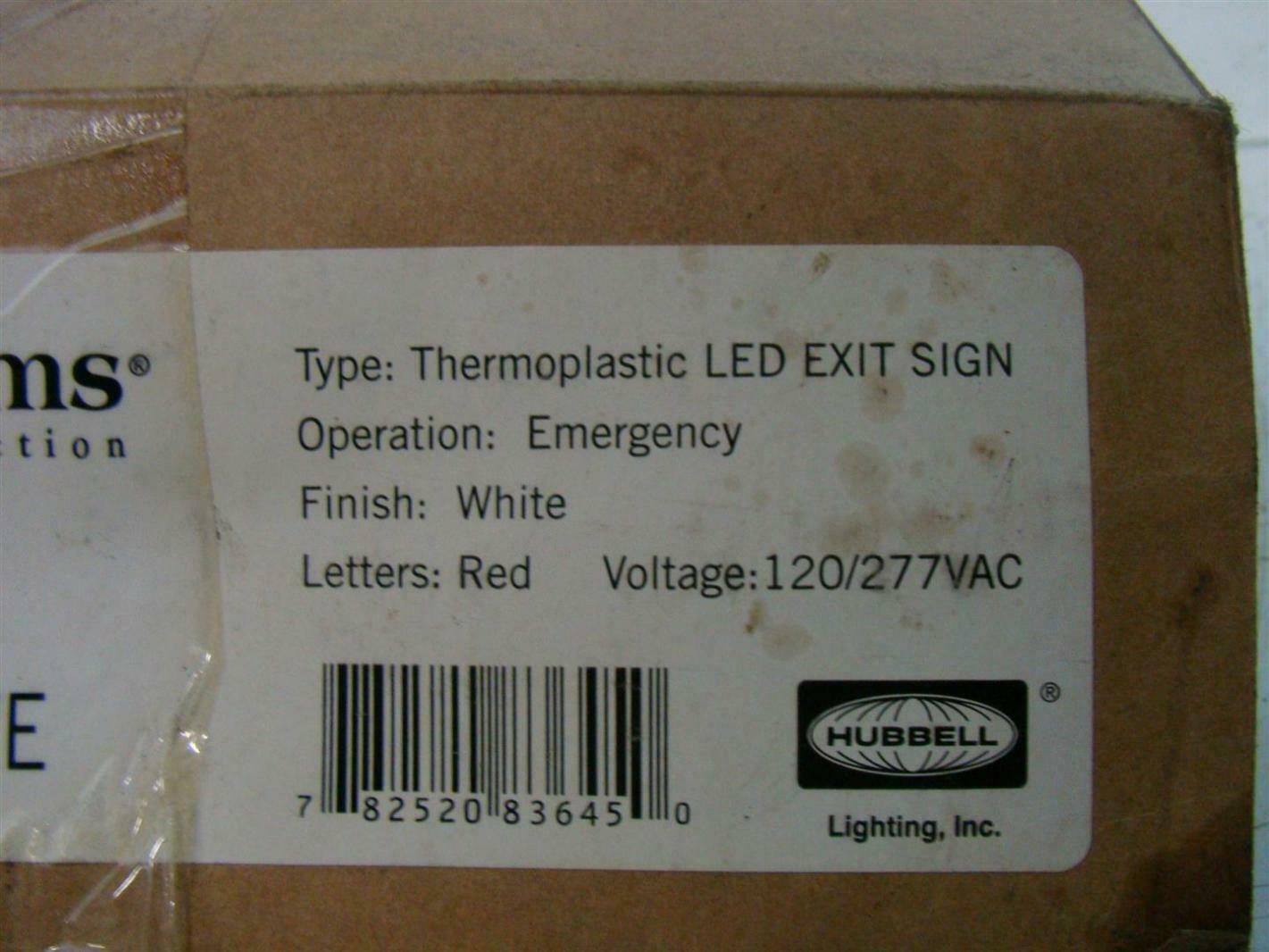 Dual Lite Liteforms LX Series LED Exit Signs 120/277Vac LXURWE | eBay