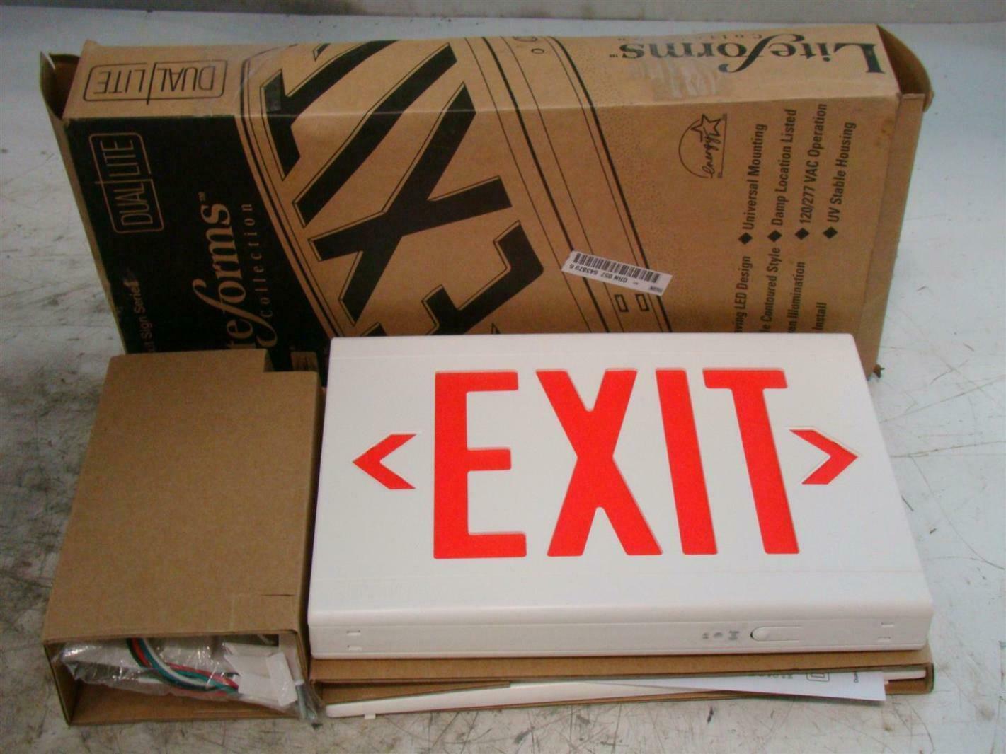 Dual Lite Liteforms LX Series LED Exit Signs 120/277Vac LXURWE | eBay