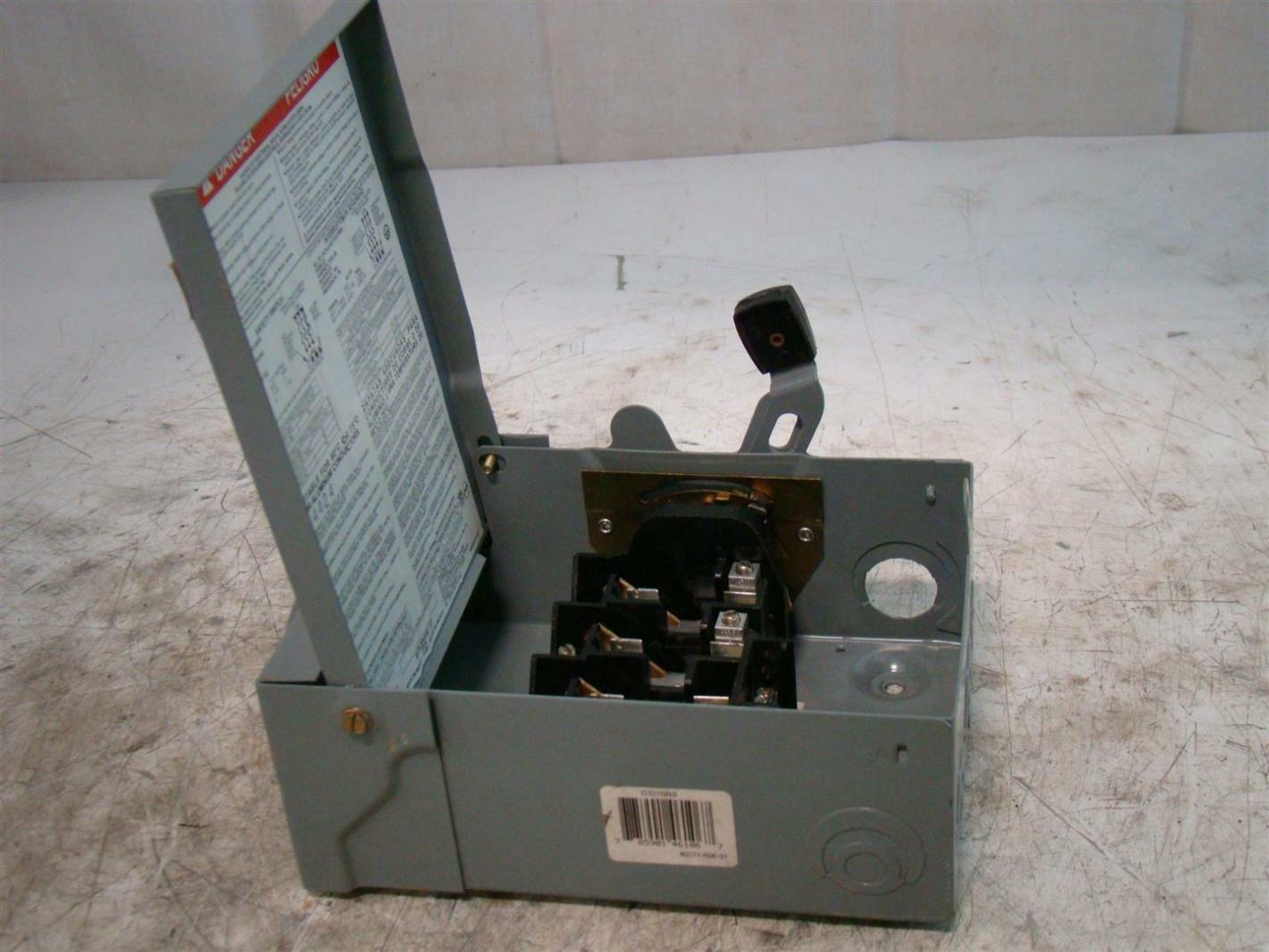 Square D safety switch Enclosure 30A 240Vac D321NRB | Joseph Fazzio ...