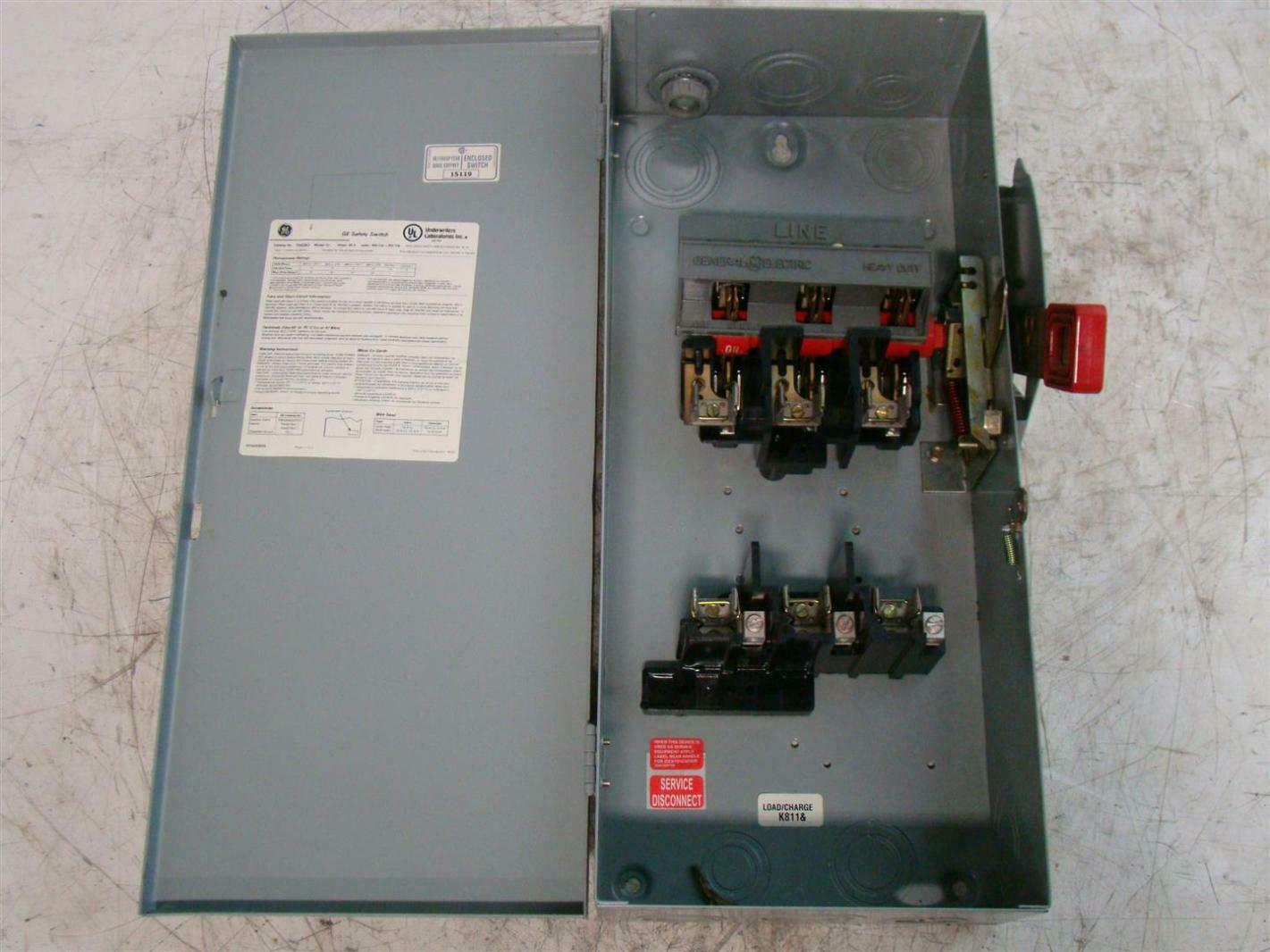 GE Heavy Duty Safety Switch 60Amp 50HP TH3362 | Joseph Fazzio, Incorporated