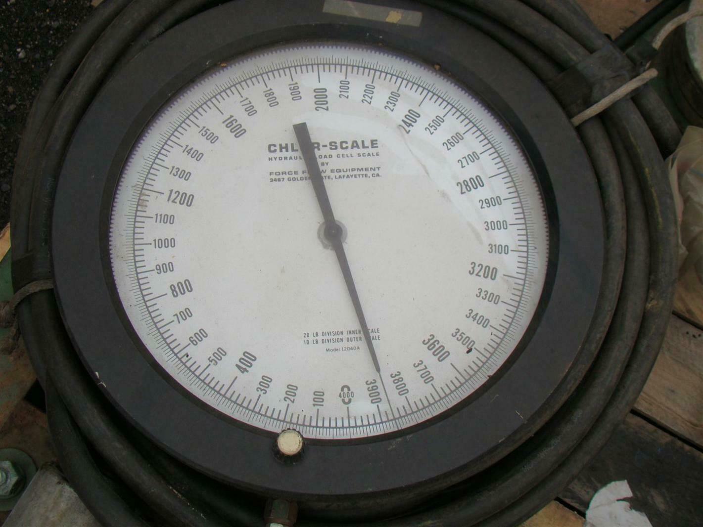 Chlor-Scale Hydraulic Load Cell Scale 12D40A | Joseph Fazzio, Incorporated