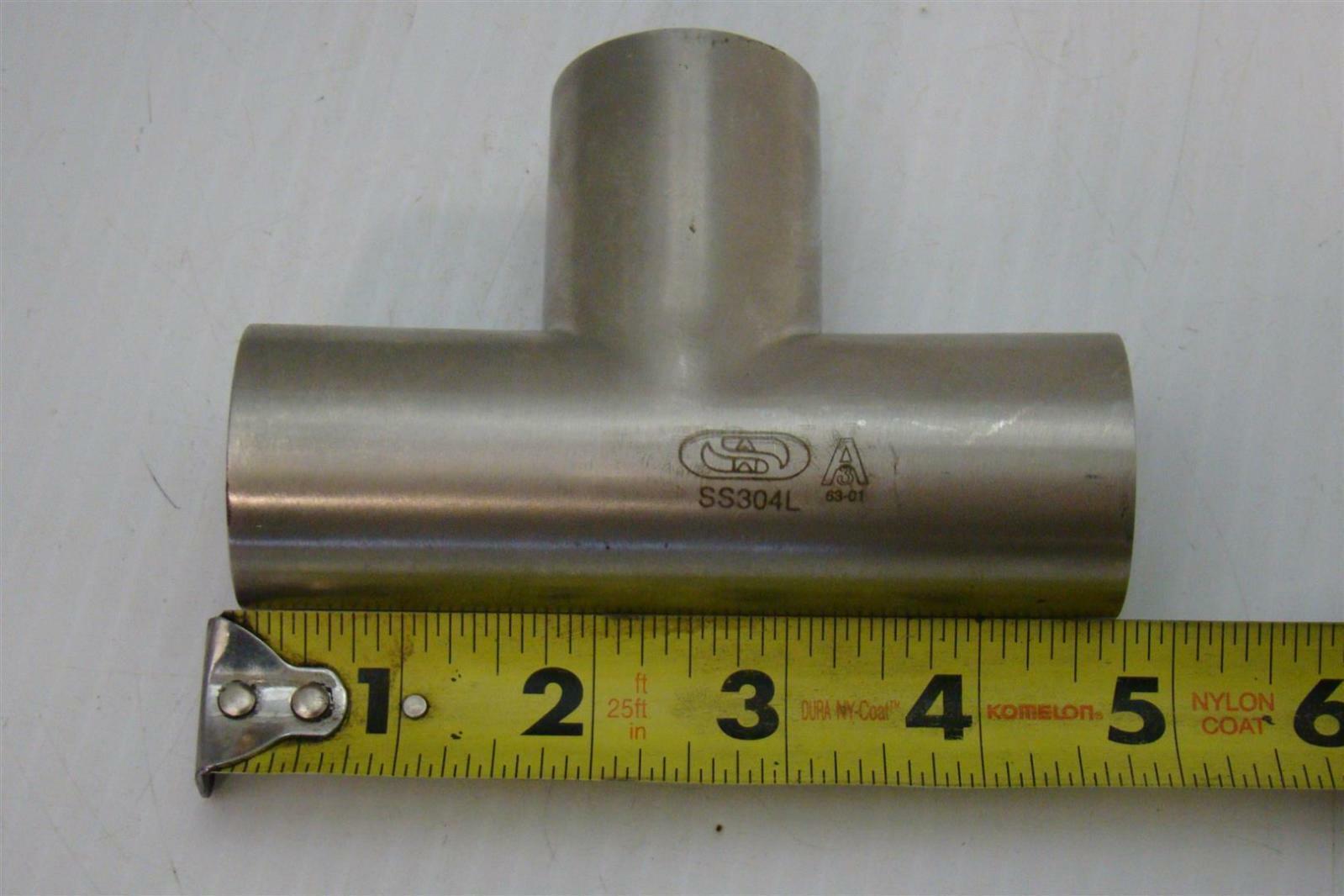 1-1/2" Stainless Steel Sanitary Weld T Fitting SS304L | Joseph Fazzio ...